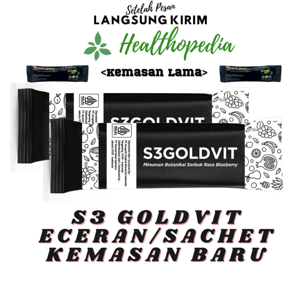 Jual S3 GOLDVIT SACHET ECERAN MENINGKATKAN LIBIDO PRIA, MELANCARKAN ...