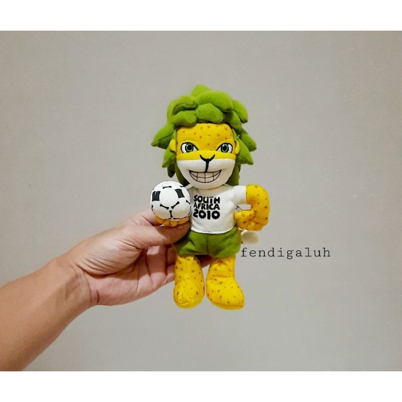 Jual Boneka Maskot Zakumi Fifa World Cup 2010 South Afrika/ Boneka ...