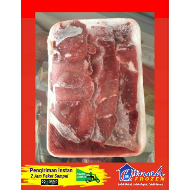 Jual Daging Slash, Slice Teriyaki tanpa lemak 500gr, Daging sapi segar ...