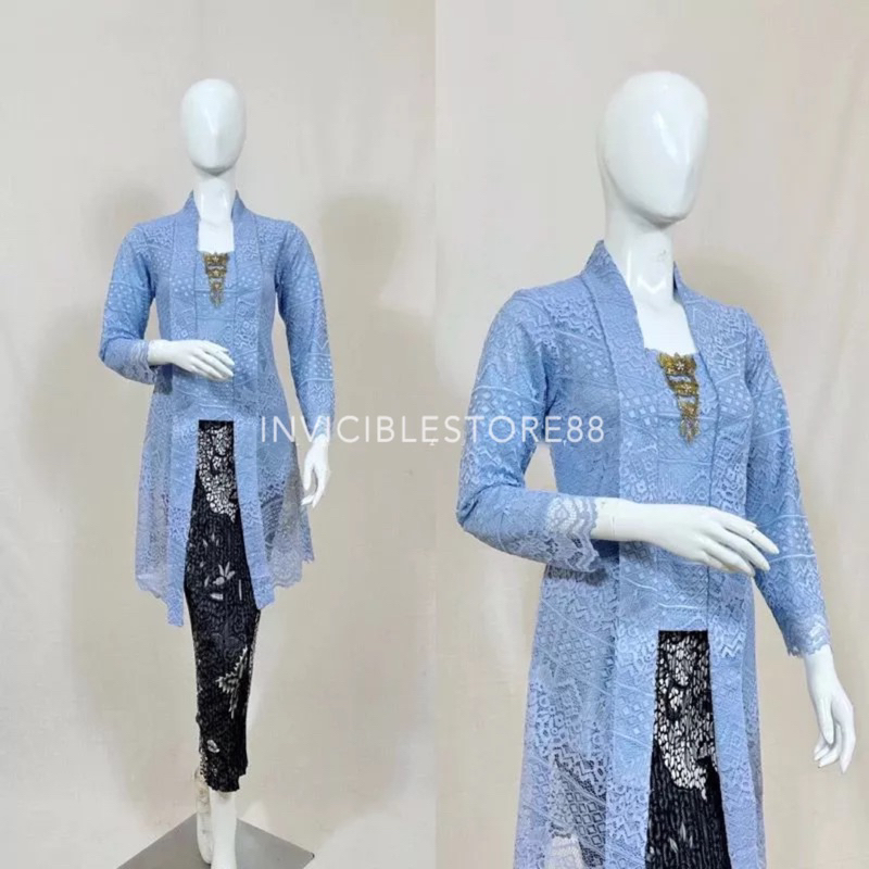 Jual Kebaya Tunik / Tunik Brokat / Kebaya Modern / Kebaya Tile / Kebaya kutu baru modern/ Batik ...