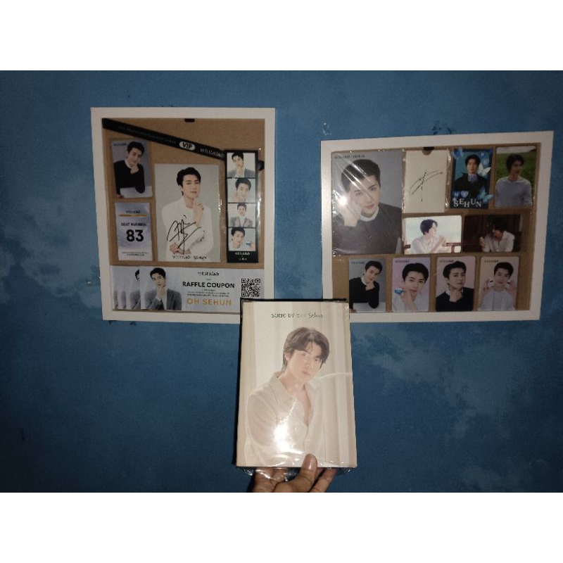 Jual Official Sehun Photo card + Phota book + tanda tangan asli Sehun ...