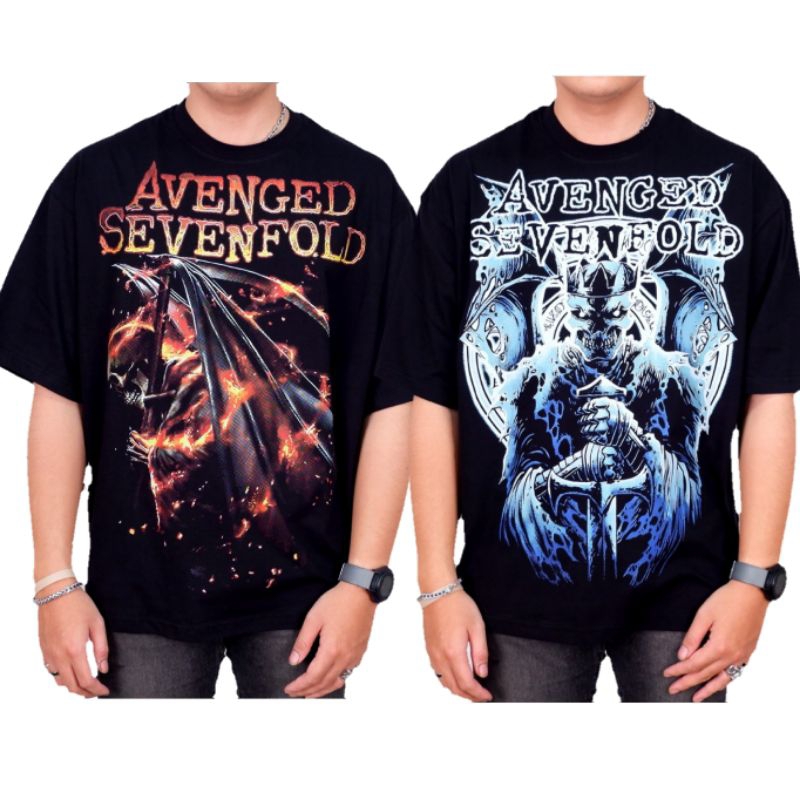 Jual AVENGED SEVENFOLD T-SHIRT BAND METAL KAOS AVENGED SEVEN FOLD BAND ...