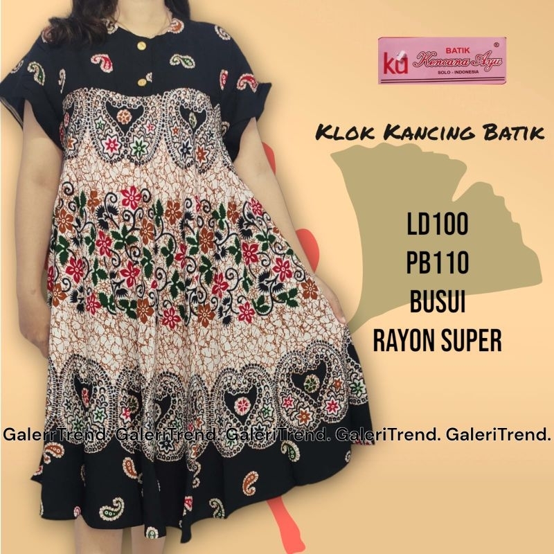 Jual Jual Daster Klok Kancing Batik Kencana Ayu Original Berlabel Super ...