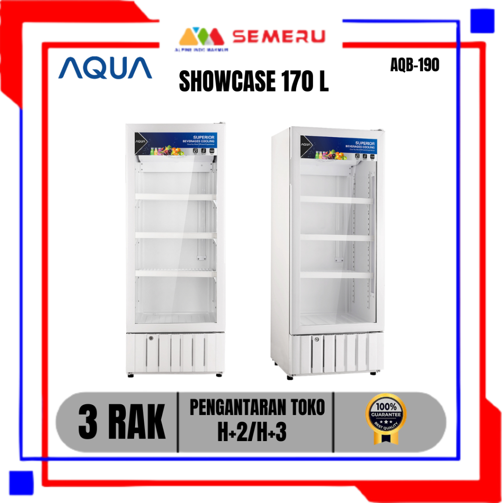 Jual AQUA SHOWCASE 170 L AQB-190 KHUSUS MAKASSAR | Shopee Indonesia