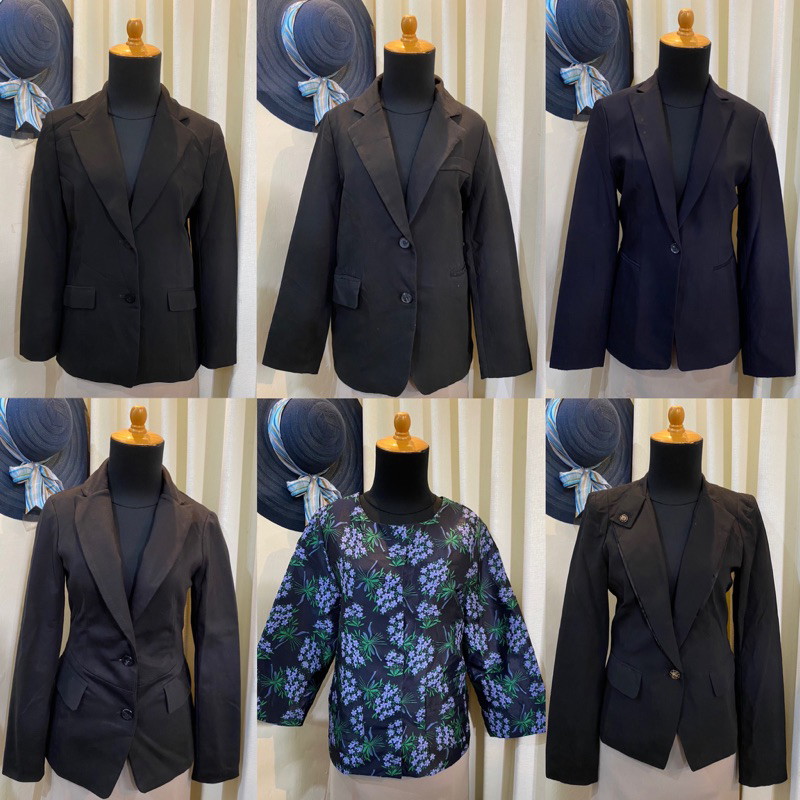 Jual BLAZER HITAM 2 - Blazer Jas Formal Basic Hitam | Shopee Indonesia