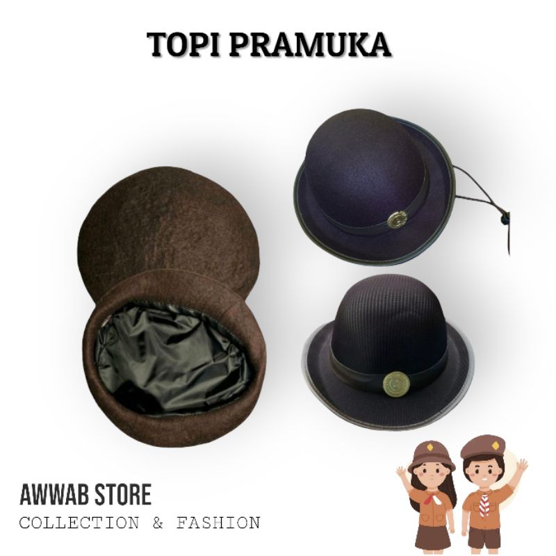 Jual Topi Pramuka putra putri SD SMP SMA | Shopee Indonesia