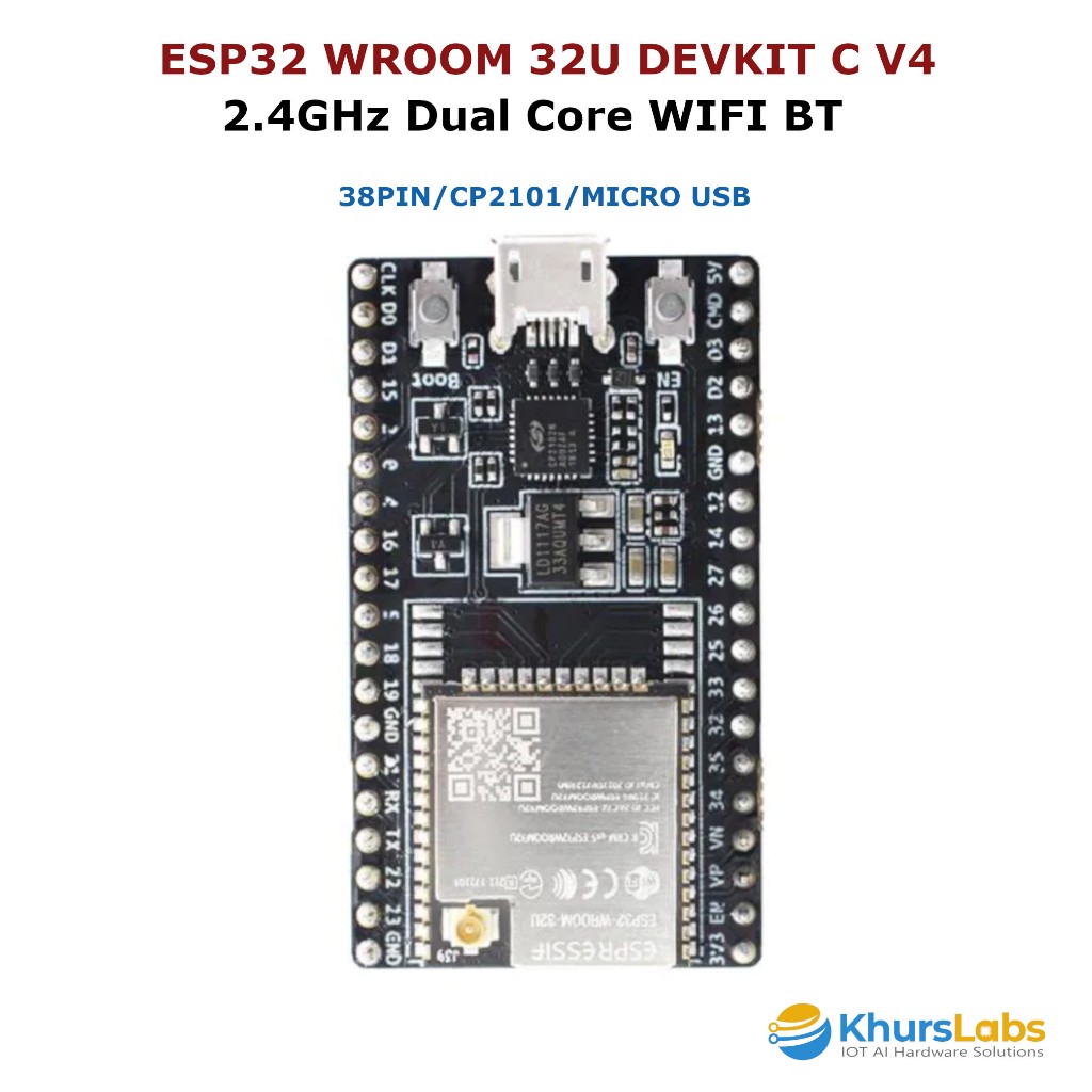 Jual ESP32 DevKitC V4 ESP 32 WROOM 32U 32D Development Board IOT ...