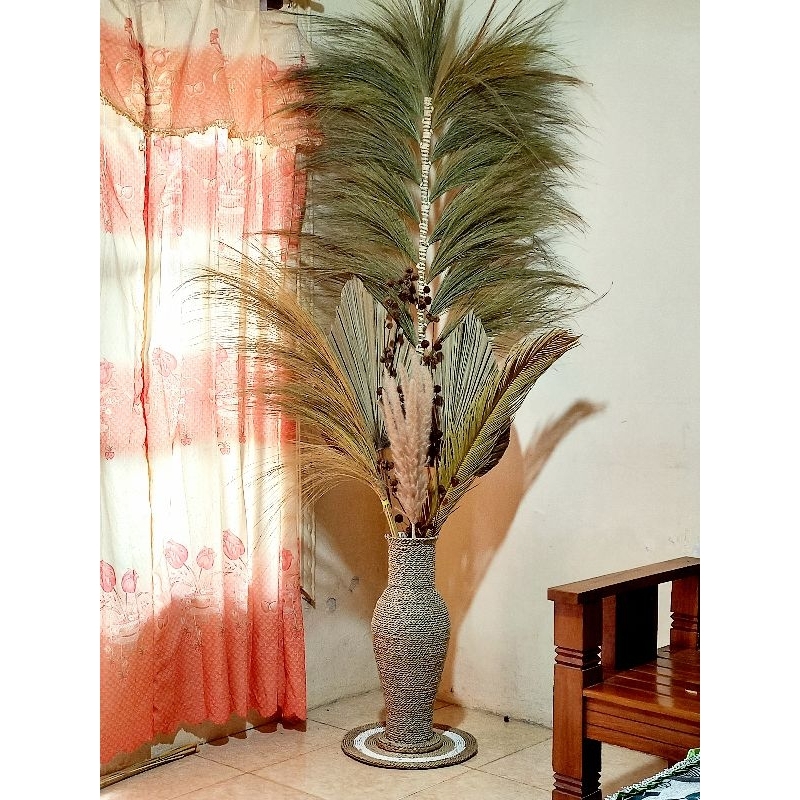 Jual paket dekorasi ruang tamu | Ukuran vas 60cm pampas ronce 1 ...