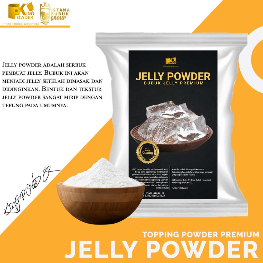 Jual Bubuk Jelly Premium 1Kg, Silky jelly agar-agar 1Kg, Topping Minuman Jelly | Shopee Indonesia