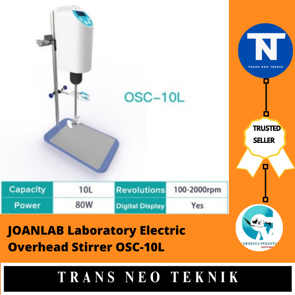 Jual JOANLAB Laboratory Electric Overhead Stirrer OSC-10L | Shopee ...