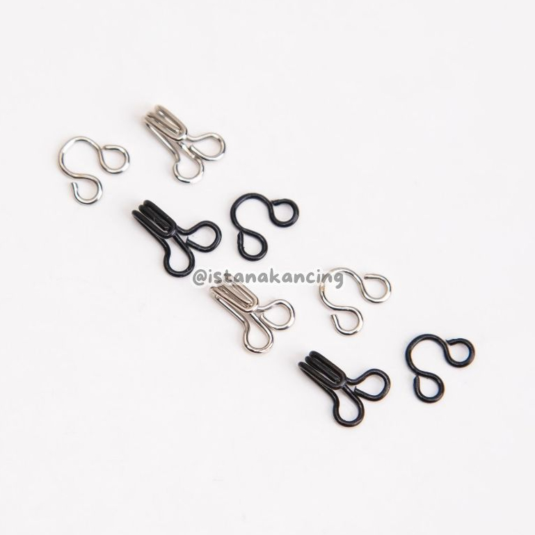 Jual Kancing Hak Kait 7mm Pengait Hook Bra BH Celana Korset Silver ...