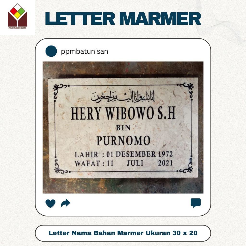 Jual LETTER NAMA / NAMA KIJING / NAMA MAKAM MARMER | Shopee Indonesia