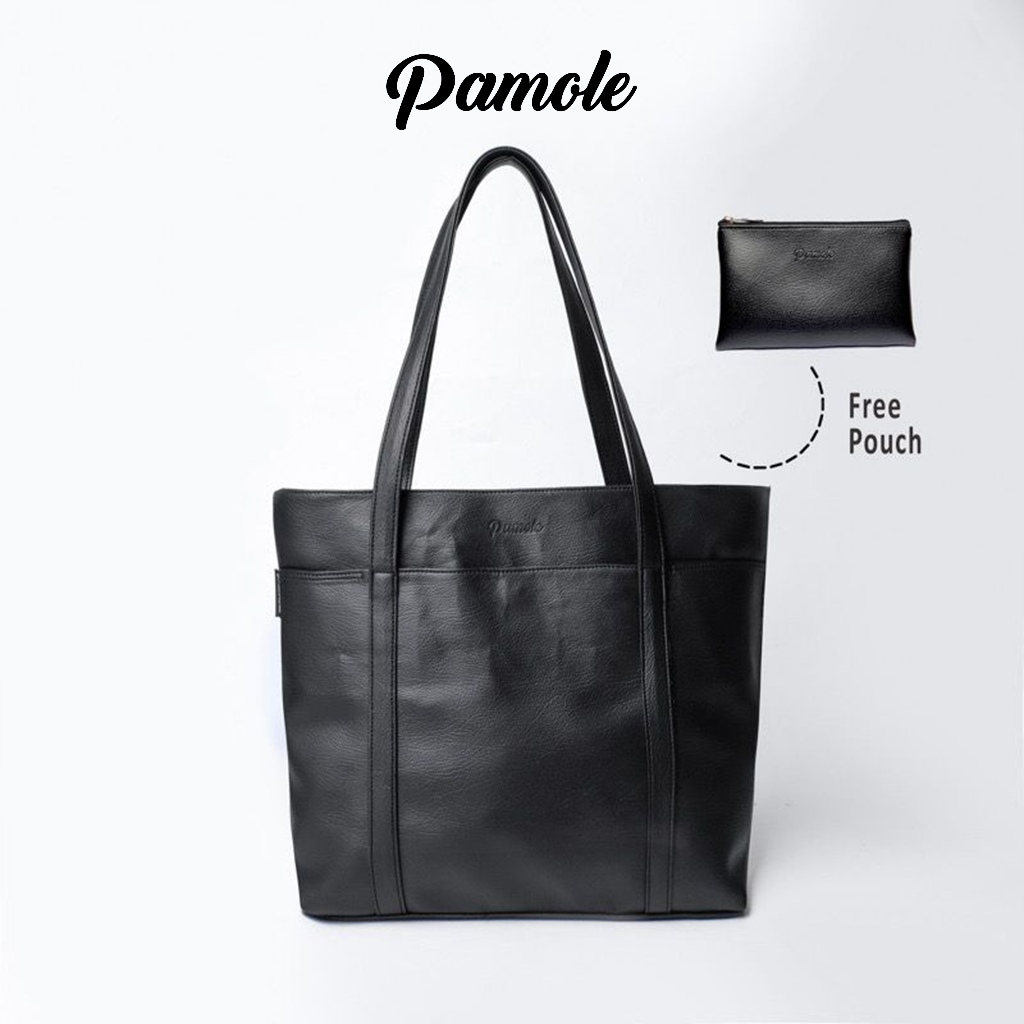 Jual Pamole - Tas Tote Bag Wanita Penutup Resleting - Niena Series ...