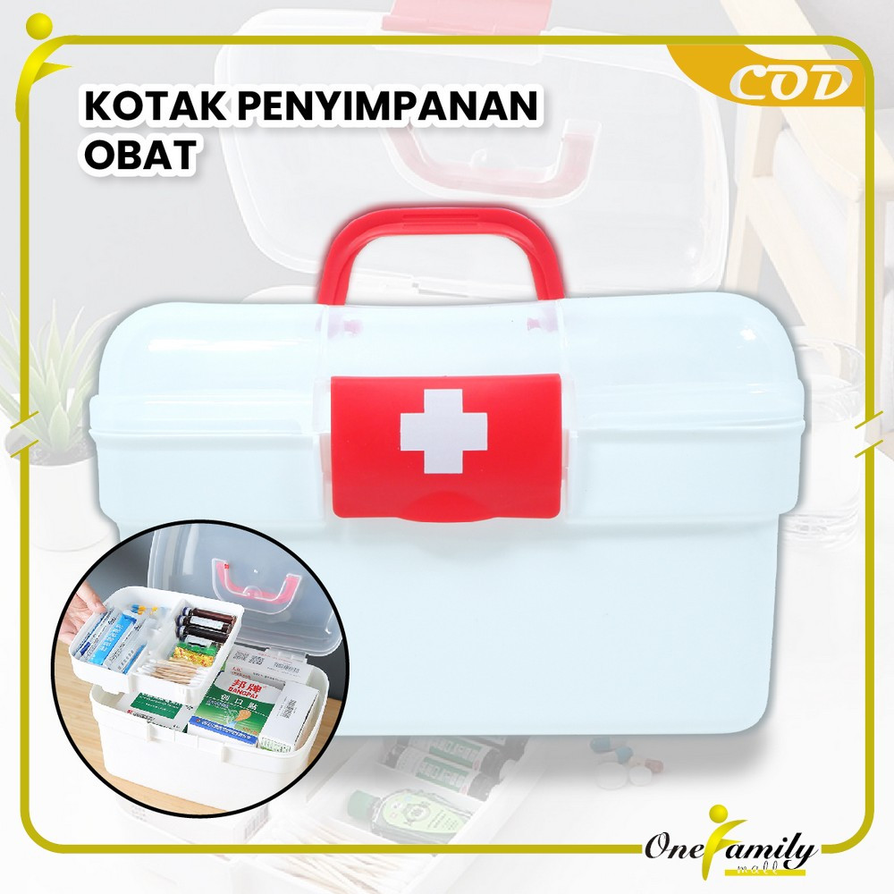 Jual ONE-C832 Kotak P3K First Aid Kotak Penyimpanan Obat Medicine Box ...