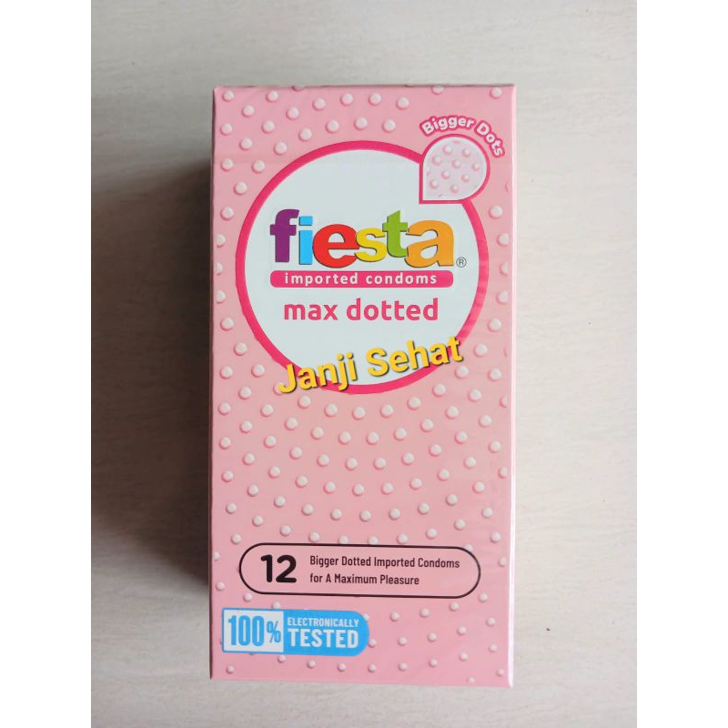 Jual KONDOM FIESTA MAX DOTTED 12'S | Shopee Indonesia