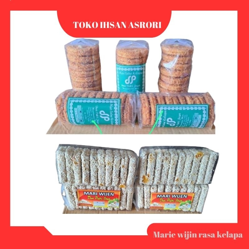 Jual KUE/MARIE/BISKUIT WIJIN DENGAN RASA KELAPA COCONUT Ada Bentuk ...