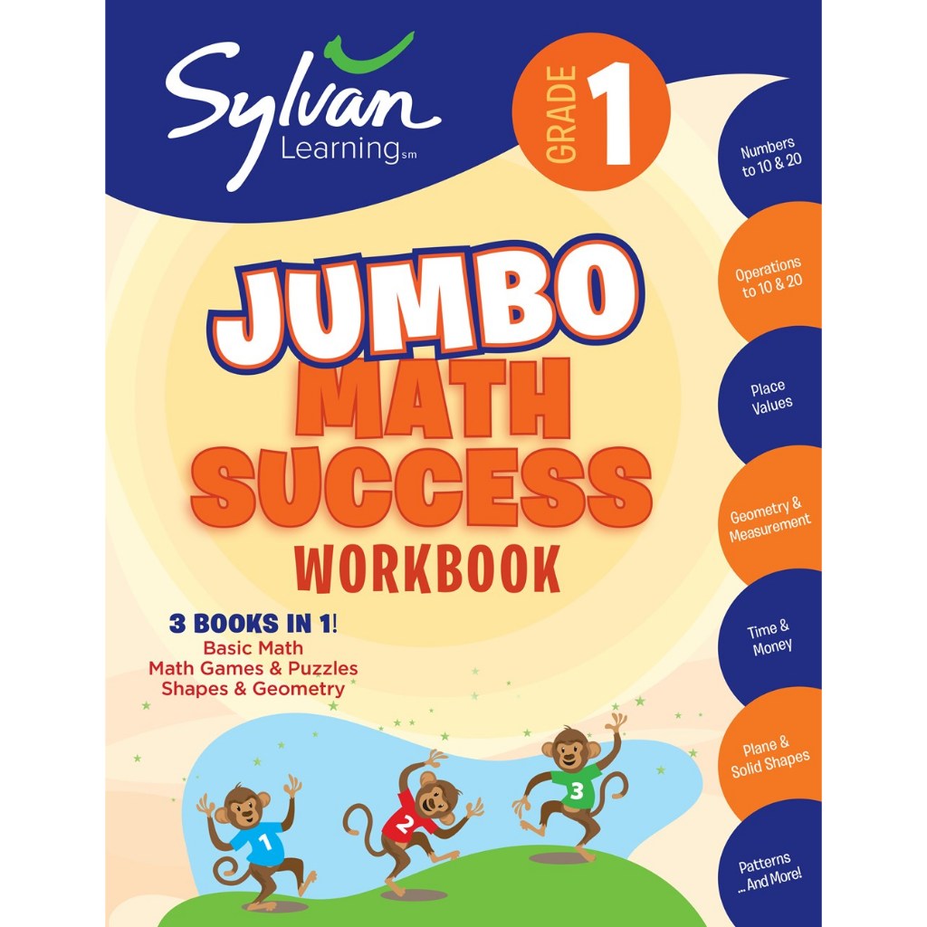 Jual 1st Grade Jumbo Math Success Workbook : 3 Books In 1 | Shopee ...