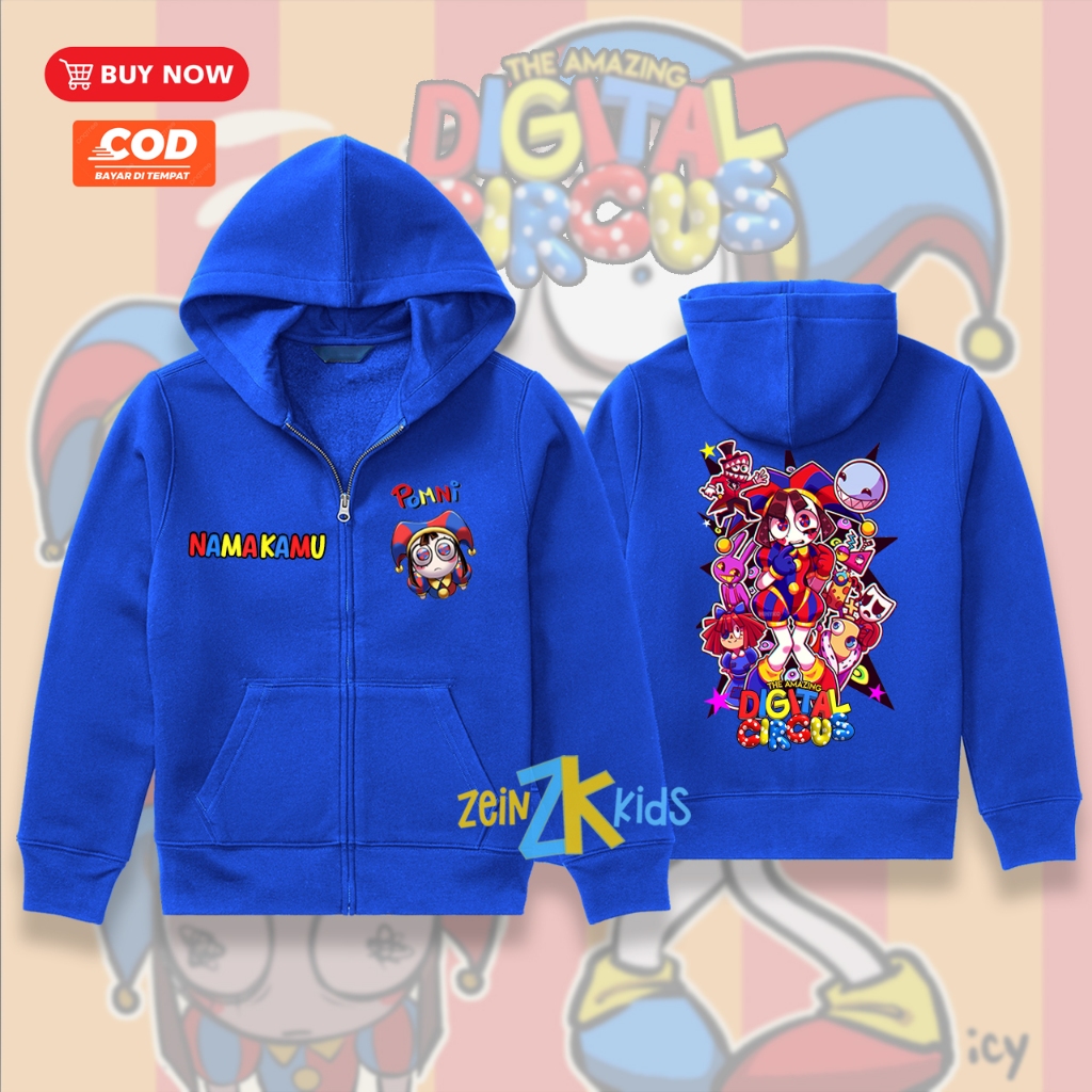 Jual Zipper Hoodie Anak The Amazing DIgital Circus / Jaket The Amazing ...
