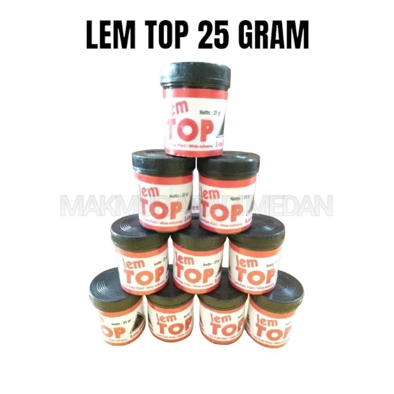 Jual (1Pcs) Lem Putih Top 25 Gram / Lem Putih Serbaguna / Lem Top 25gr ...