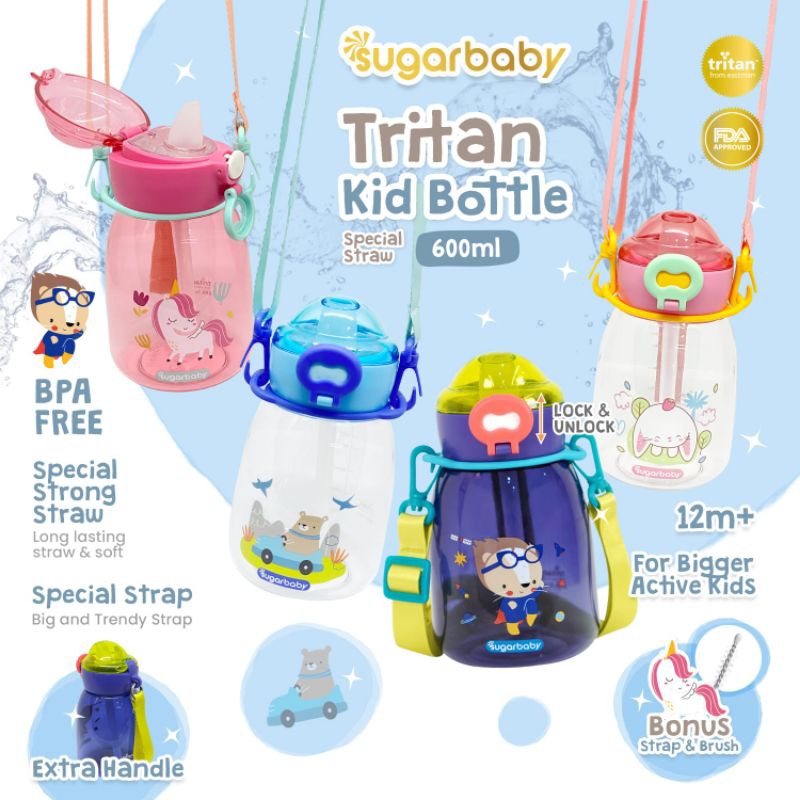 Jual (D) BOTOL SUGAR BABY - BOTOL ANAK BABY KIDS TRITAN BOTTLE | Shopee ...