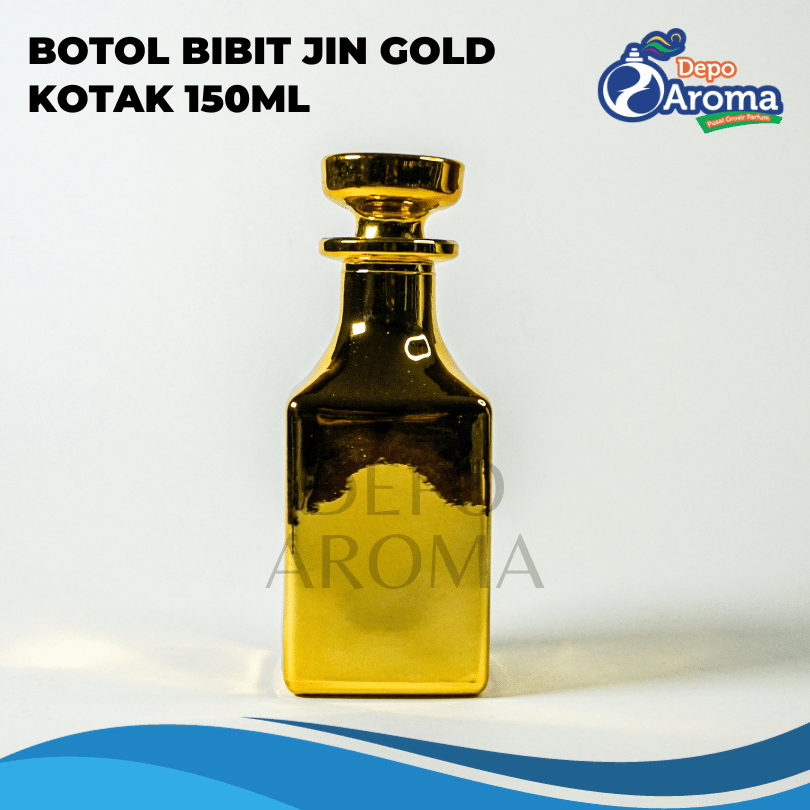 Jual Botol Parfum Bibit Jin Gold Kotak 150ml | Shopee Indonesia