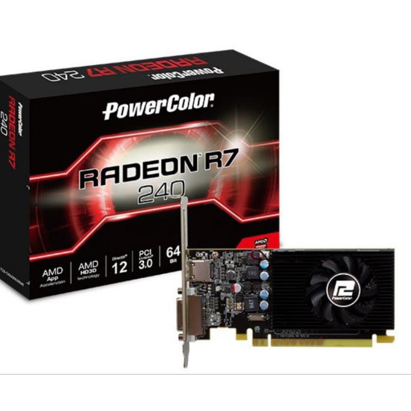Jual VGA AMD RADEON POWER COLOR R7 240 2GB DDR5 64BIT | Shopee Indonesia