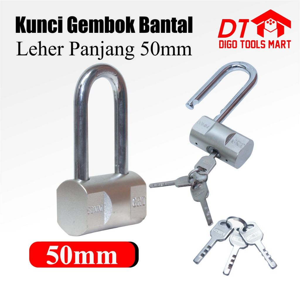 Jual Gembok Balok Leher Panjang 50mm Gembok Rumah Bantal 5cm | Shopee ...