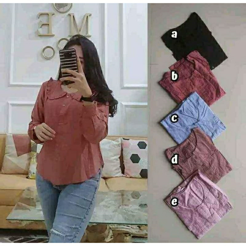 Jual atasan twill termurah adem | Shopee Indonesia