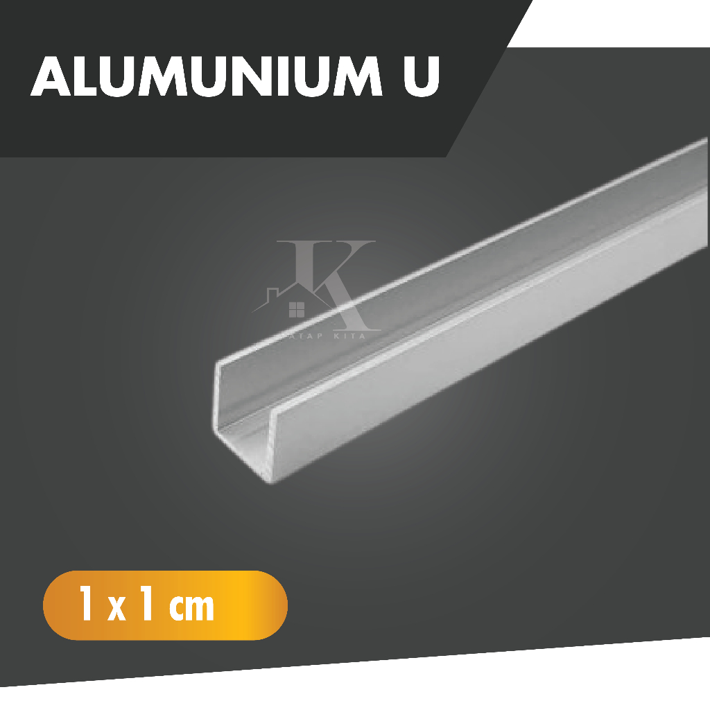 Jual Alumunium U / List U / 1 x 1 cm / 6 Meter | Shopee Indonesia