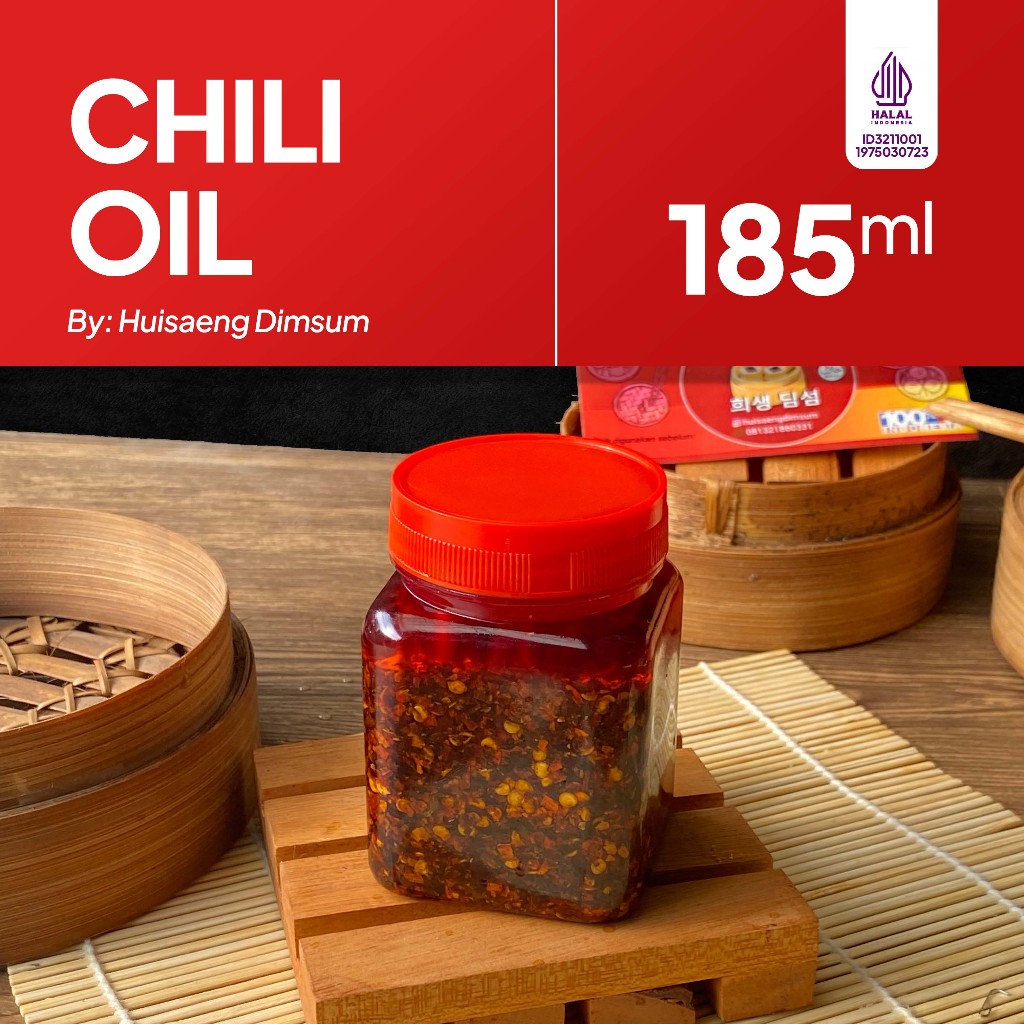 Jual Chili Oil Premium / Sambal Minyak / Minyak Cabai 185 ml / 185 gr | Shopee Indonesia