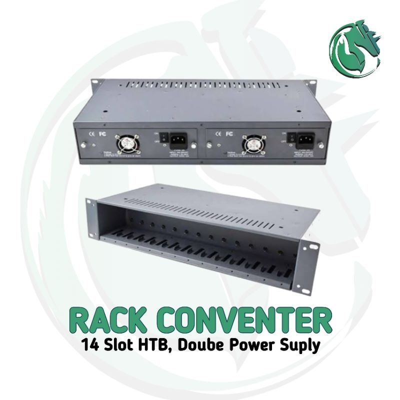 Jual Rack Mount Rak Media Converter Fiber Optik Sudah Ada Power Supply ...