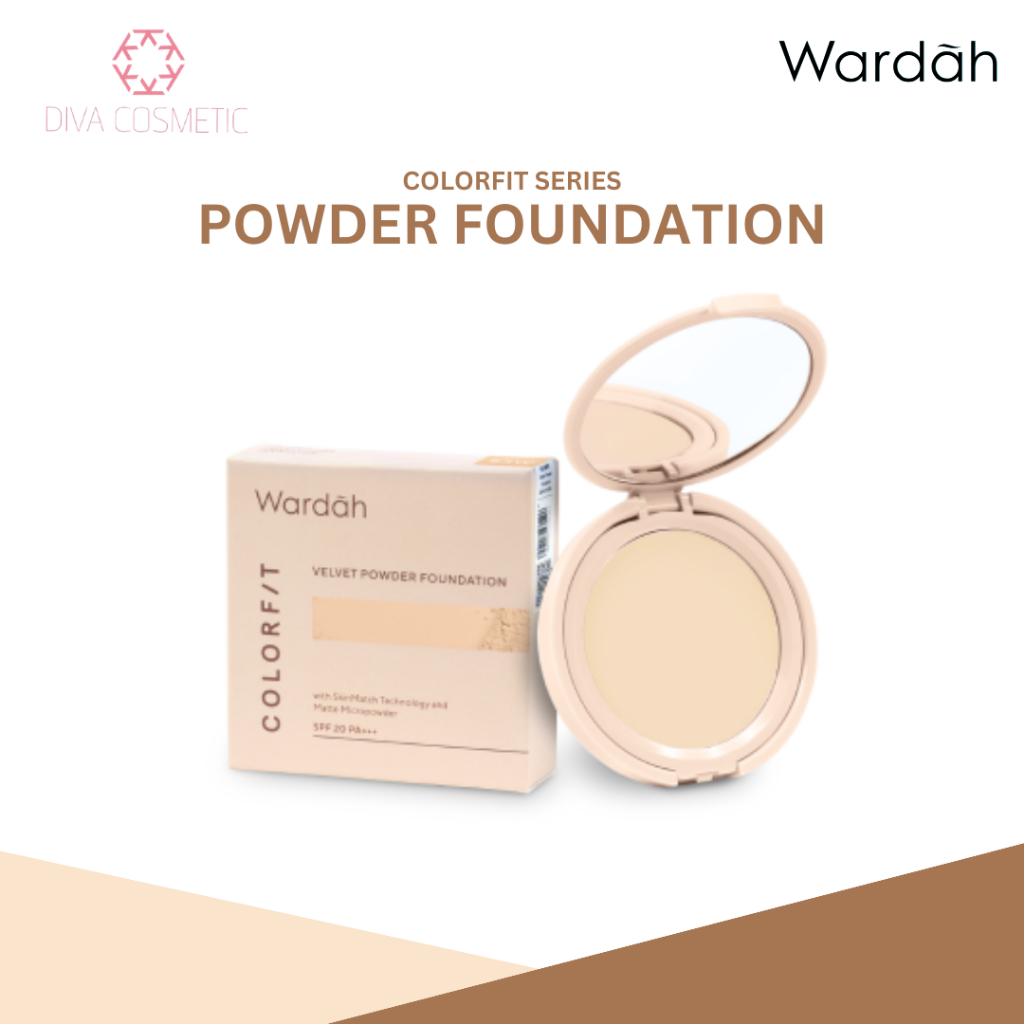 Jual Wardah Colorfit Velvet Powder Foundation 11 g | Shopee Indonesia