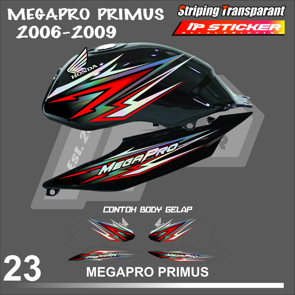 Jual MEGAPRO PRIMUS (COD) STIKER STRIPING MOTOR HONDA MEGAPRO PRIMUS ...
