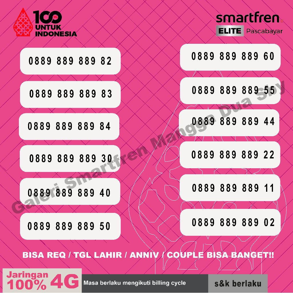 Jual SMARTFREN ESIM & KARTU SMARTFREN BISA REQ NOMOR | NOMOR CANTIK ...