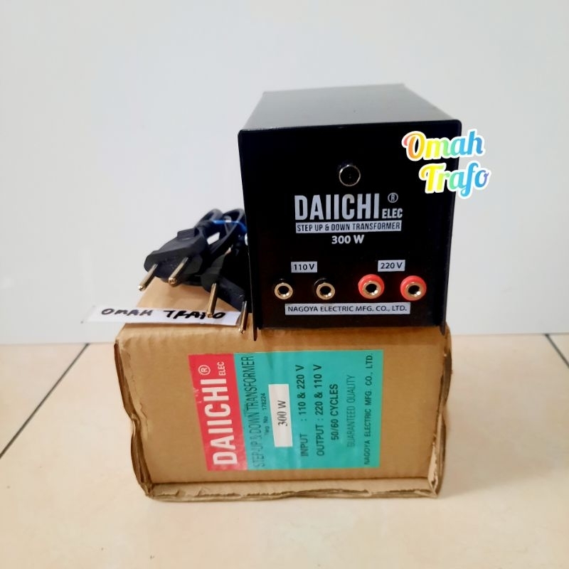 Jual trafo step up down 220 ke 110 daichi 300watt | Shopee Indonesia