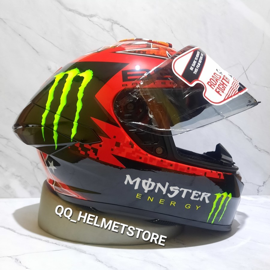 Jual HELM NHK MARK 1 REPAINT QUARTARARO RED FULL FACE costum NHK mark 1 ...