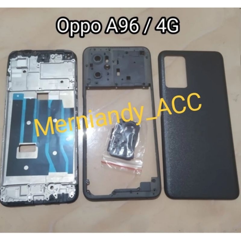 Jual Kesing hausing fullset Frame lcd Oppo A96/ 4G Cessing hausing ...