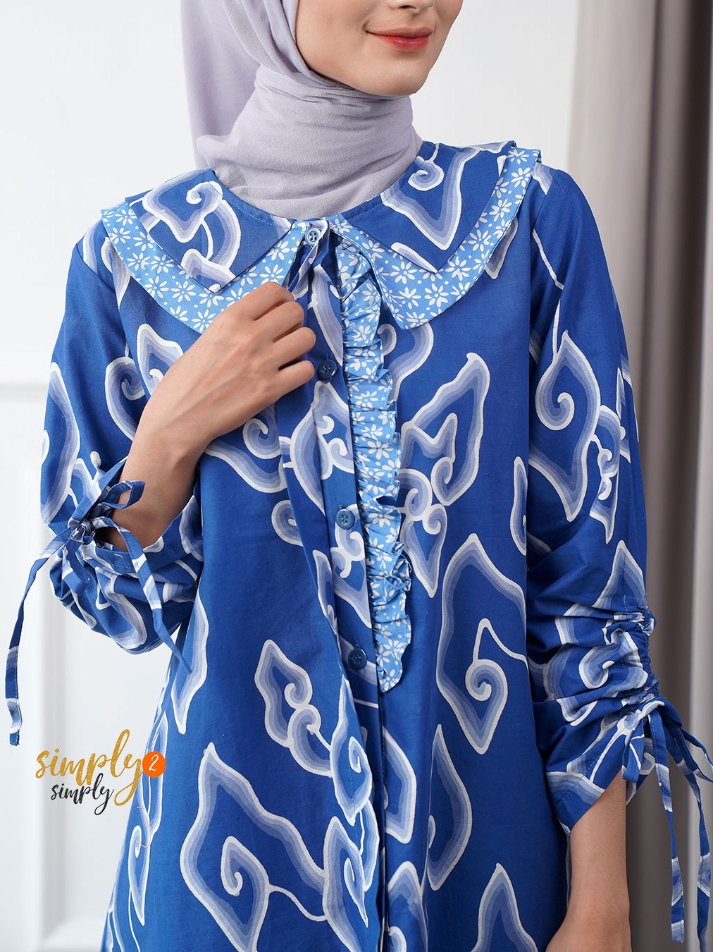 Jual Mega Batik Biru | Shopee Indonesia