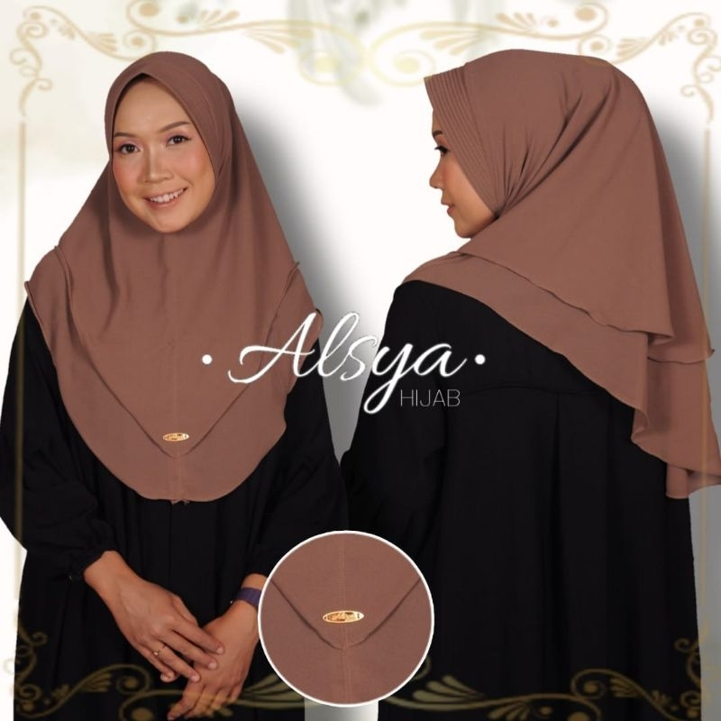 Jual Alsya Hijab instan 2 Layer ceruty /Jilbab instan ceruty/Hijab khimar mini 2Layer Ceruty ...