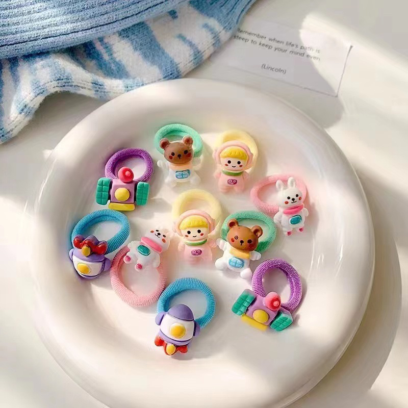 Jual (ISI 10 PCS) KUCIR RAMBUT ANAK GAYA KOREA MOTIF DAN MODEL LUCU ...