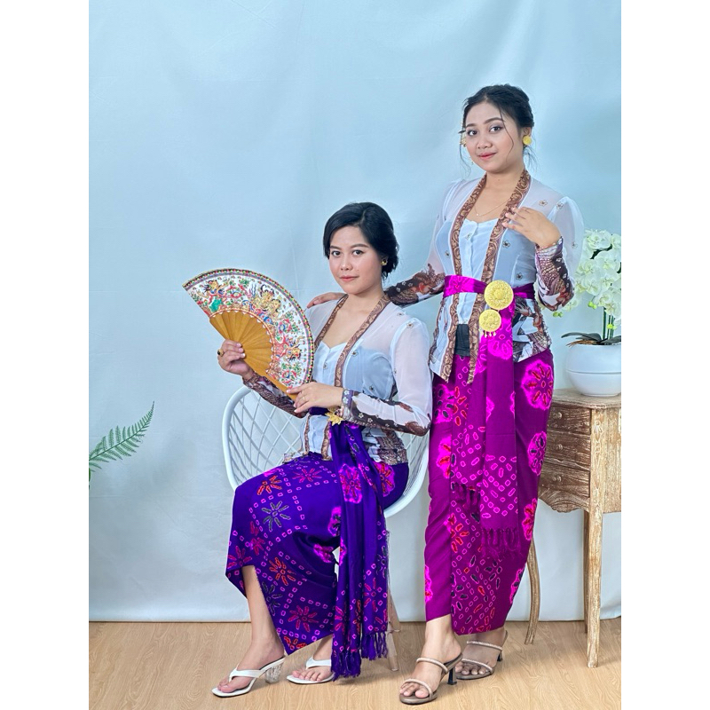 Jual Kebaya sifon motif wayang | Shopee Indonesia