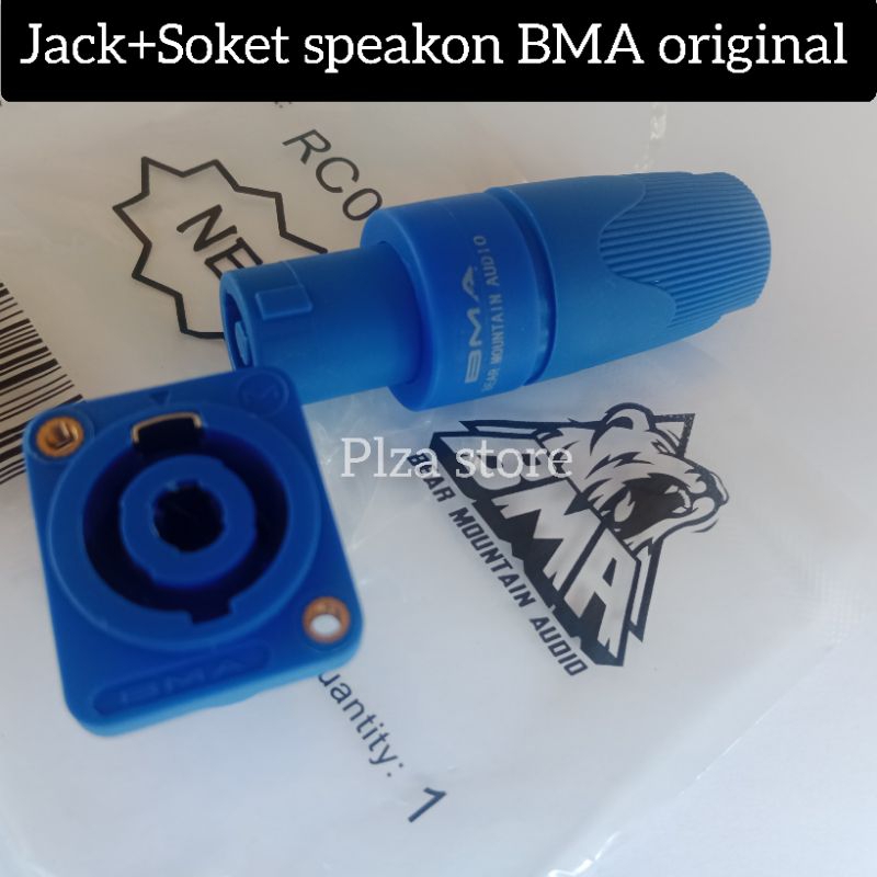 Jual Soket jack speakon BMA/Socket Jek BMA original/Soket spikon BMA ...