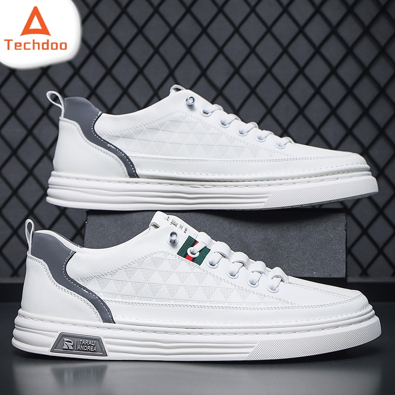 Jual Techdoo Sepatu Sneakers Casual Pria Sepatu Olahraga Sport Sekolah Sneaker Kets Cowok Santai ...