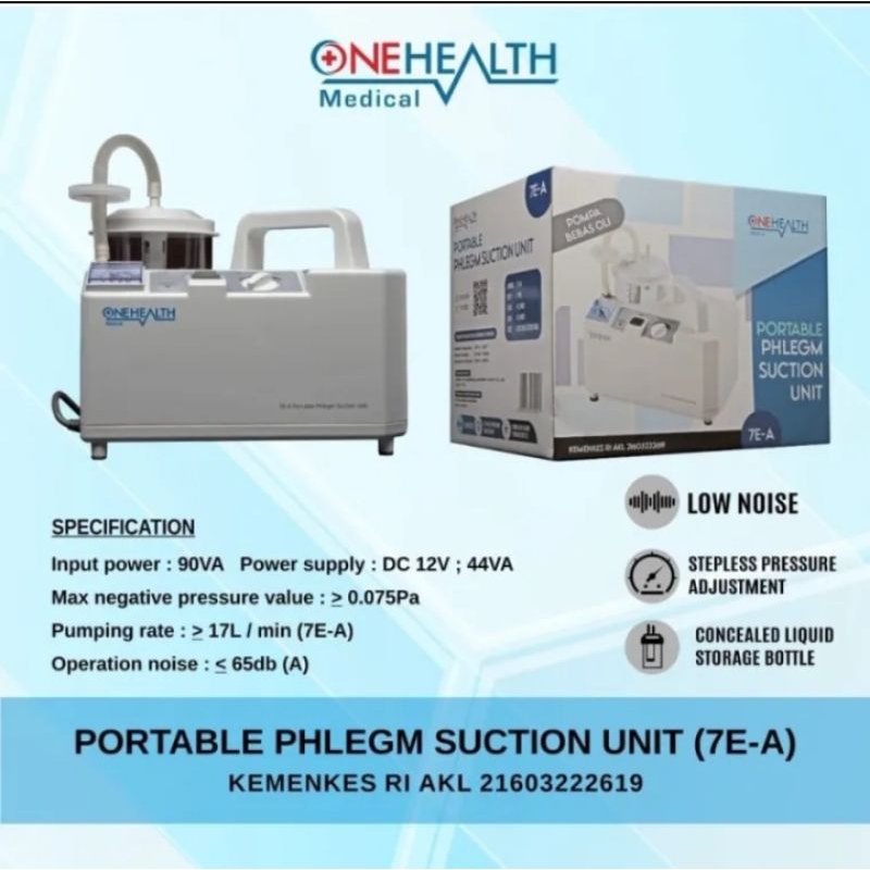 Jual ONEHEALTH - Suction Pump 7E-A | Portable Suction | Alat Penyedot ...
