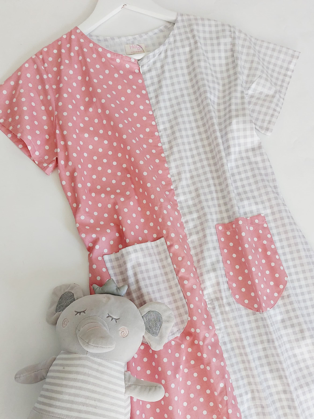 Jual Homedress daster katun jepang premium Zara Pink Grey | Shopee ...