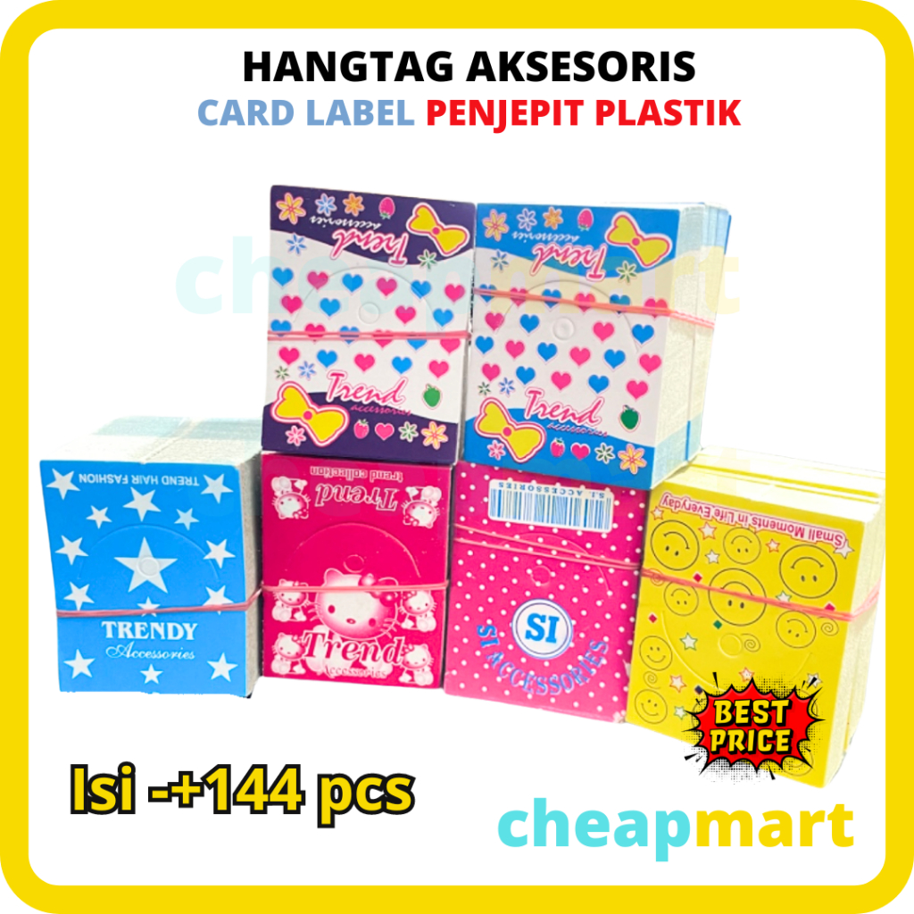 Jual [1 Ikat] -+144pcs/-+100pcs Hangtag Aksesoris kertas gantungan ...