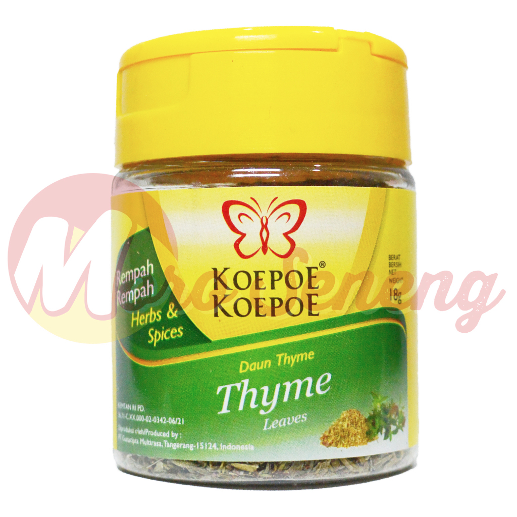 Jual Thyme Koepoe Daun Timi Kering Italian Herbs Flakes Kupu | Shopee ...
