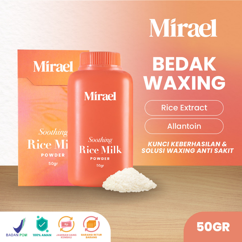 Jual Mirael Shooting Rice Milk Powder 50gr | Mirael Cooling Pappermint ...