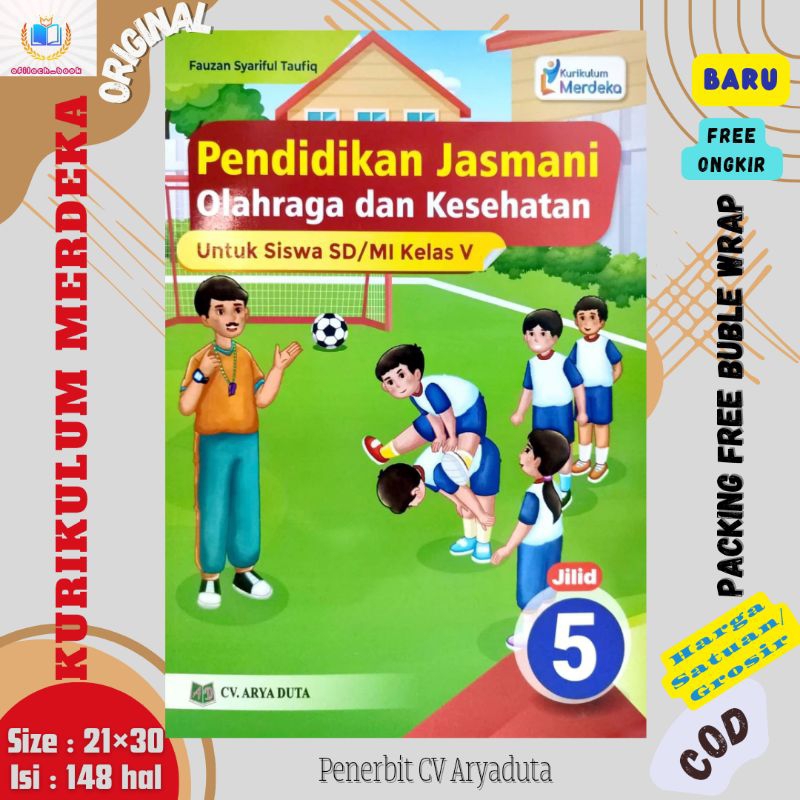 Jual Buku Teks Pendamping Pendidikan Jasmani Olahraga dan Kesehatan PJOK Kelas 5 SD MI Kurikulum ...