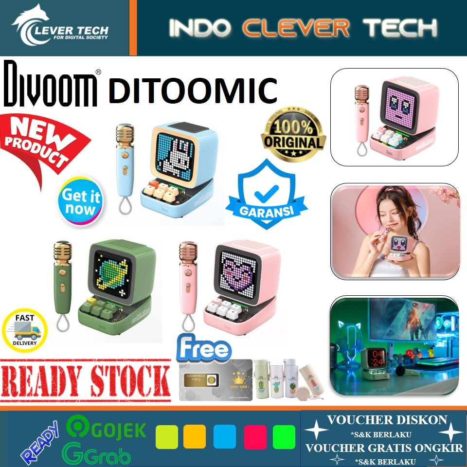 Jual Divoom Ditoo Mic Pixel Art Karaoke Speaker | Shopee Indonesia